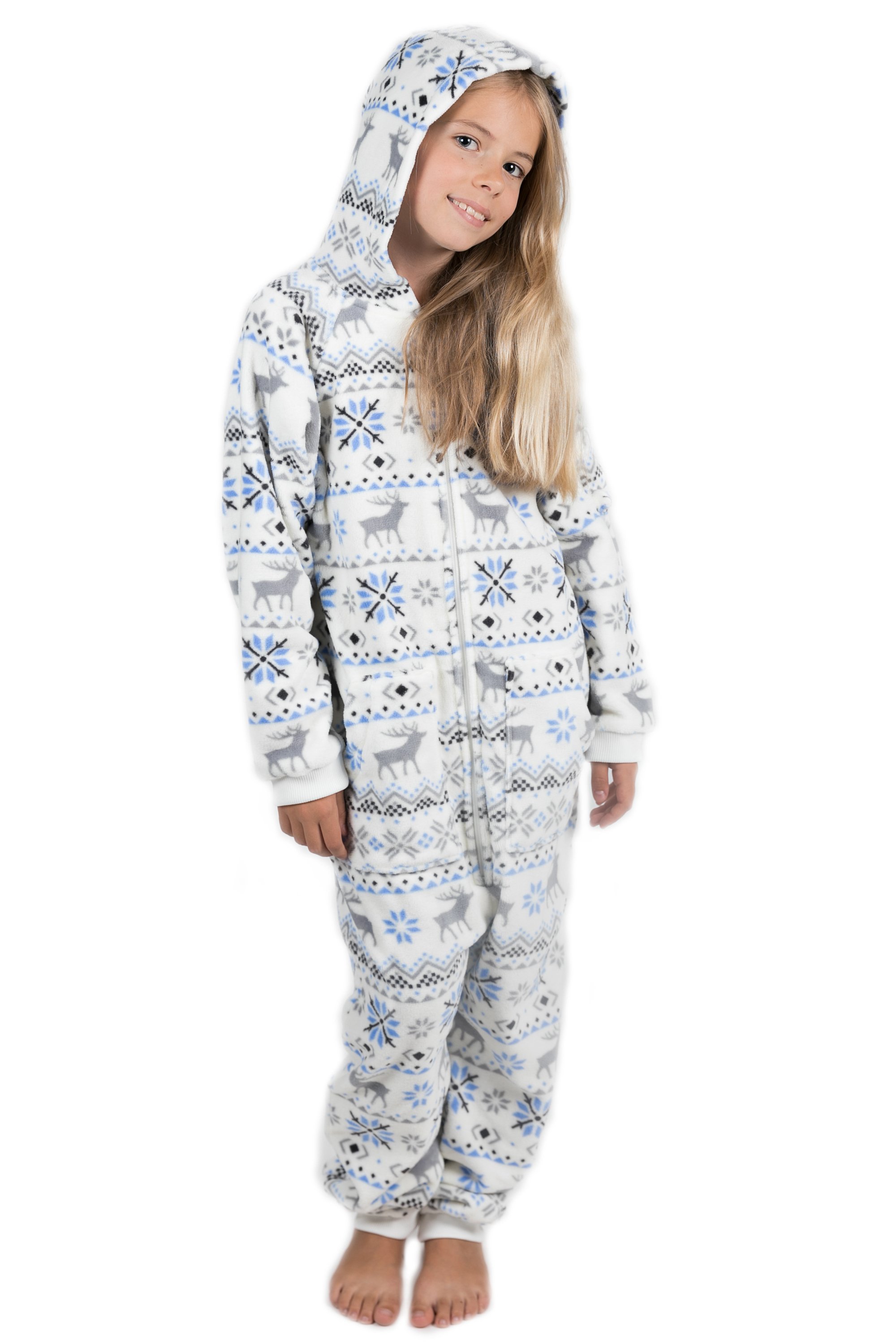 Weihnachts-Go-Jamz Kidz: Einteiliger Jumpsuit für Kinder - Kajamaz