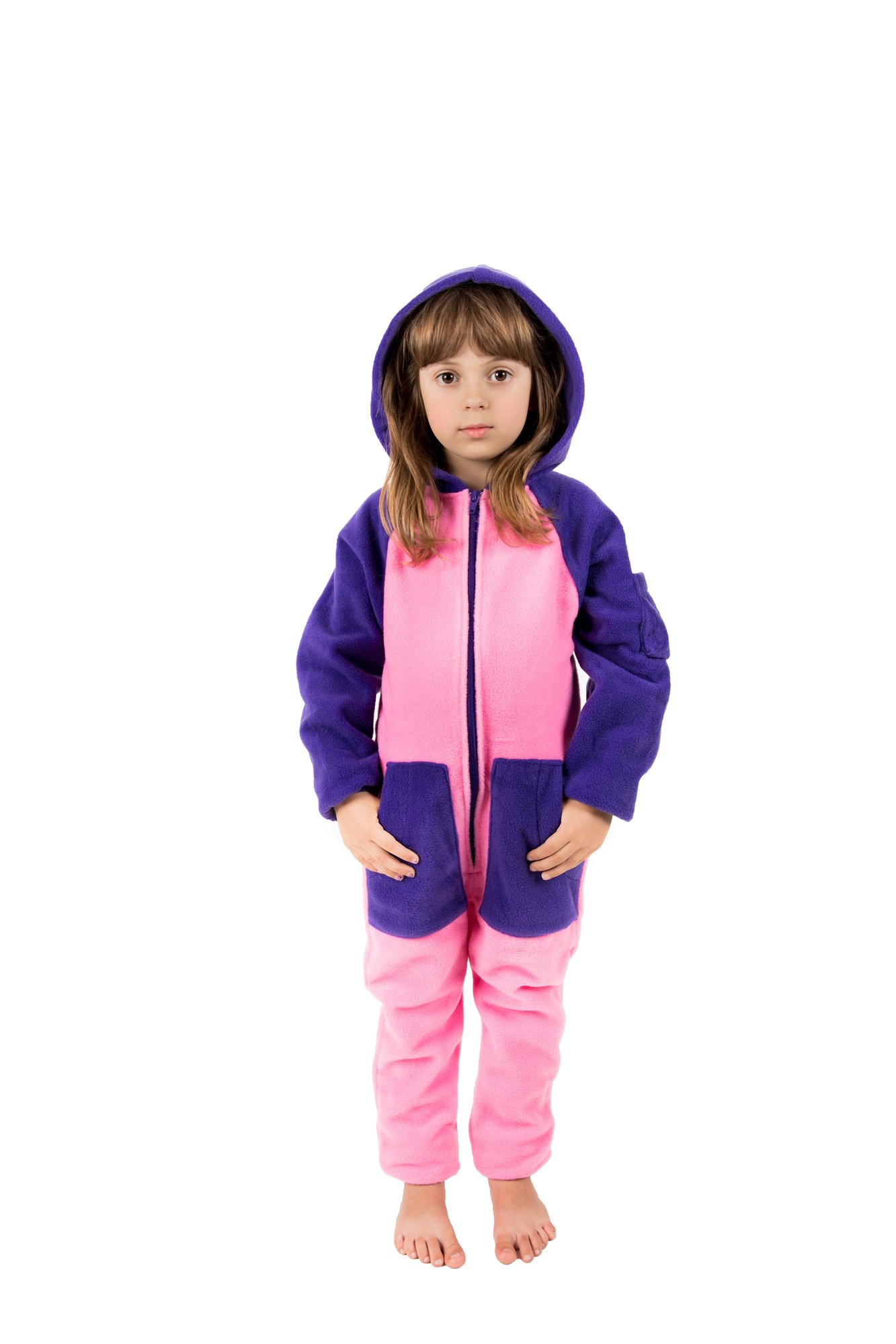 Cotton Candy Go-Jamz Kidz: Non-Footed Fleece Jumpsuit - Kajamaz