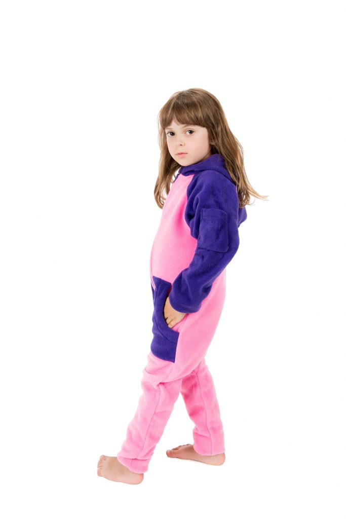 Cotton Candy Go-Jamz Kidz: Non-Footed Fleece Jumpsuit - Kajamaz