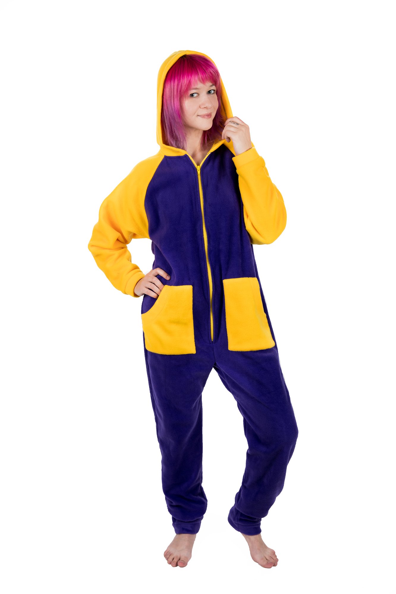 Lemon Splash Go-Jamz: Adult Fleece Jumpsuit - Kajamaz