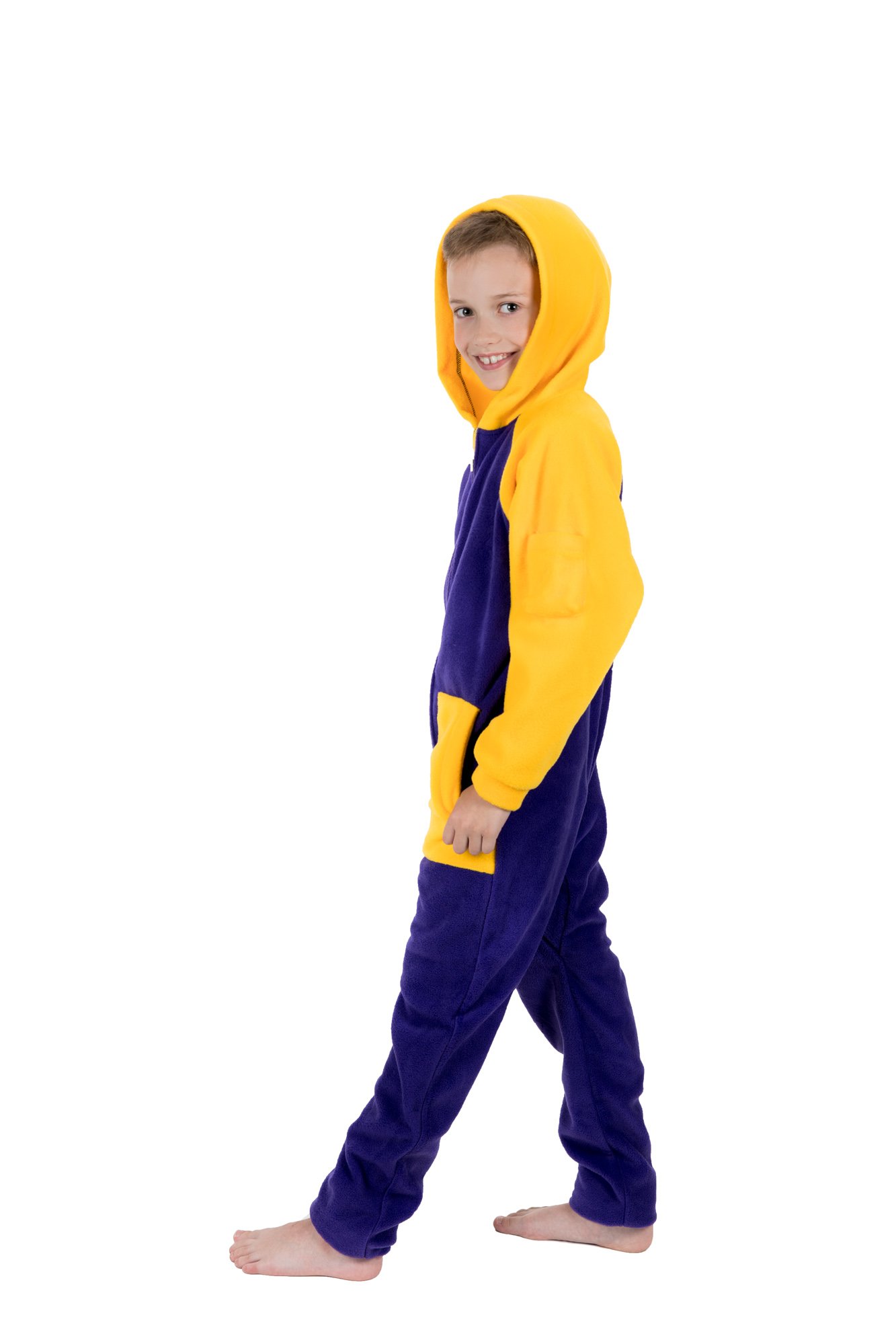 Lemon Splash Go-Jamz Kidz: Non-Footed Fleece Jumpsuit - Kajamaz