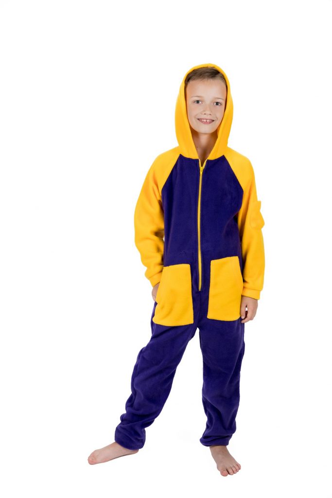 Lemon Splash Go-Jamz Kidz: Non-Footed Fleece Jumpsuit - Kajamaz